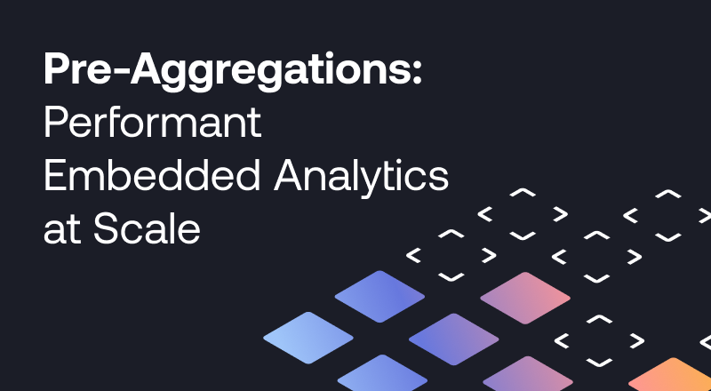 Performant Embedded Analytics at Scale with Pre‑Aggregations